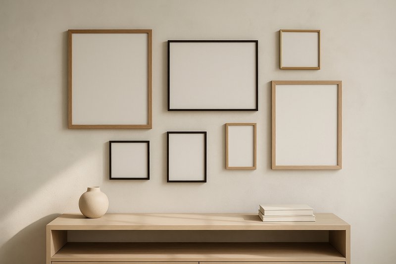 Shelves+pictures Mockup Modern Images | Free Photos, PNG Stickers ...