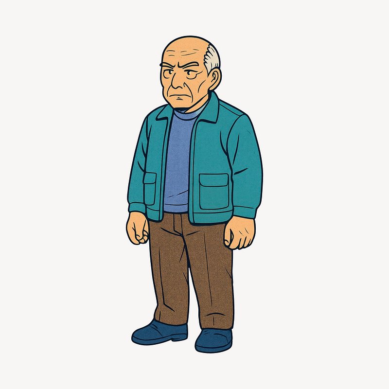 Old Man Cartoon Vintage Background Images | Free Photos, PNG Stickers ...