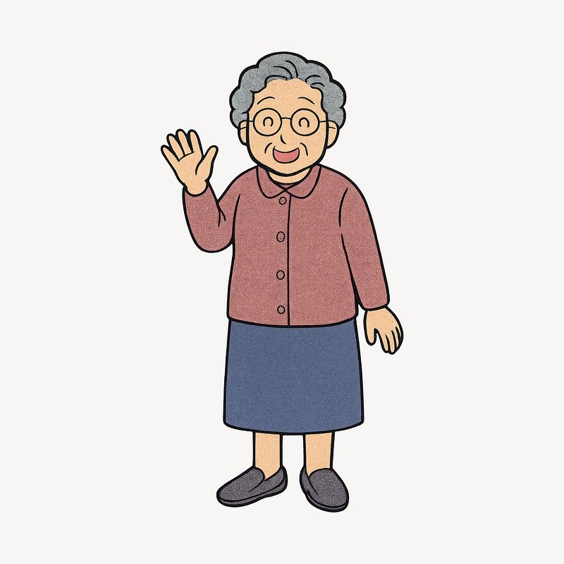 Elderly+woman+cartoon+characters Shadow Images | Free Photos, PNG ...