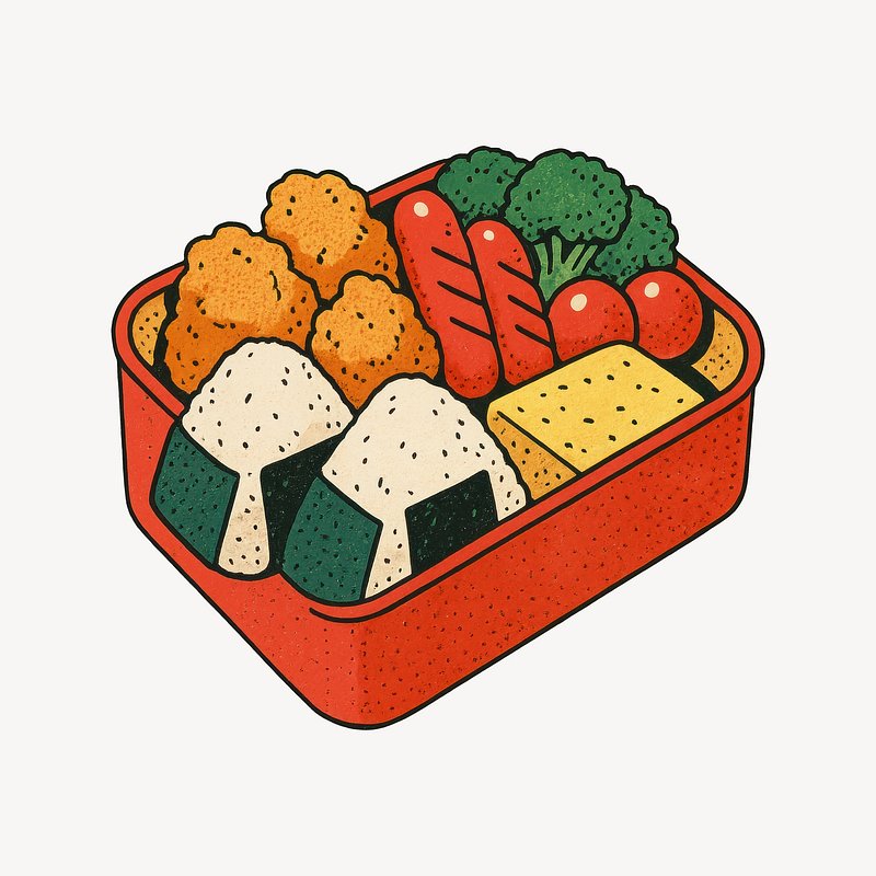 Cartoon Lunch Meal Food Graphic Background Images | Free Photos, PNG ...