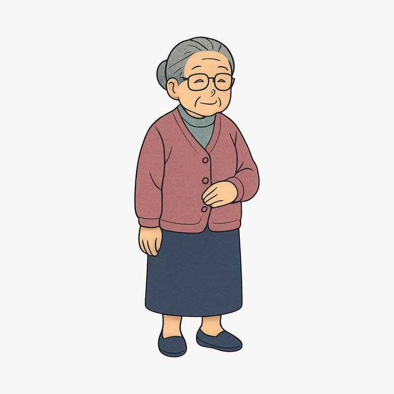 Elderly+woman+cartoon+characters Shadow Images | Free Photos, PNG ...
