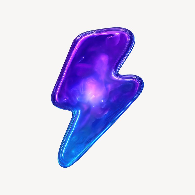 3d Icon Lightning Gradient Images | Free Photos, PNG Stickers ...