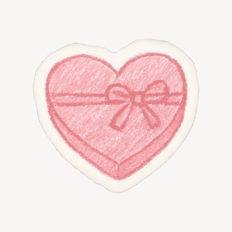 Heart Crayon Drawing Aesthetic Images | Free Photos, PNG Stickers ...