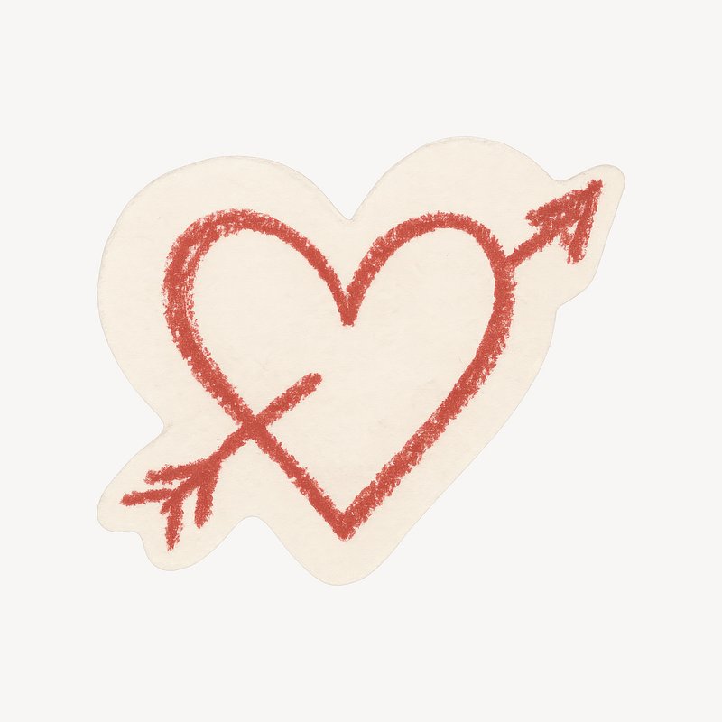 Heart Crayon Drawing Aesthetic Images | Free Photos, PNG Stickers ...