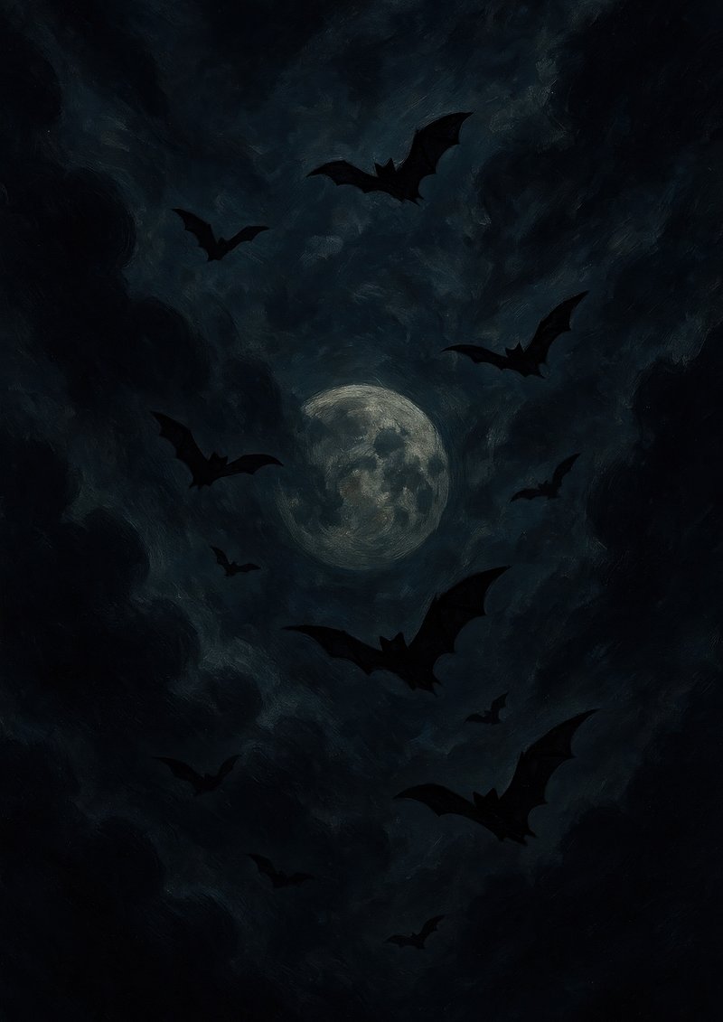 Bats Wallpaper Design Dark Moon Halloween Images | Free Photos, PNG ...