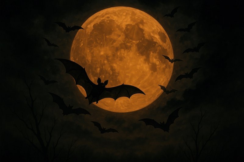 Bats Wallpaper Design Dark Moon Images | Free Photos, PNG Stickers ...