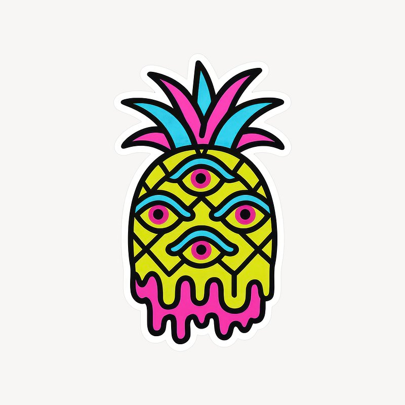 Pink+pineapple+fruit Art Images | Free Photos, PNG Stickers, Wallpapers ...