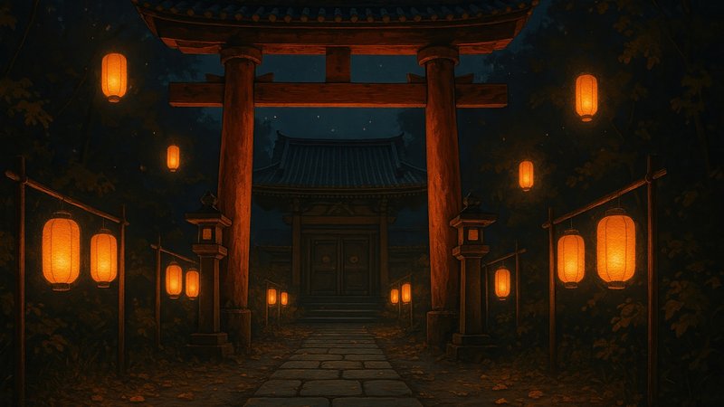 Temple Gate Japanese Traditional Illustration Torii Images | Free ...
