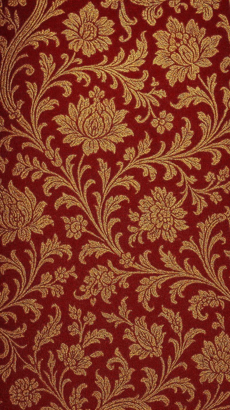 Red Fabric Mobile Wallpaper Gold Images | Free Photos, PNG Stickers ...