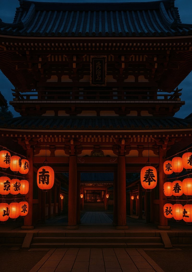 Japanese+gate+illustrator Wallpaper Images | Free Photos, PNG Stickers ...