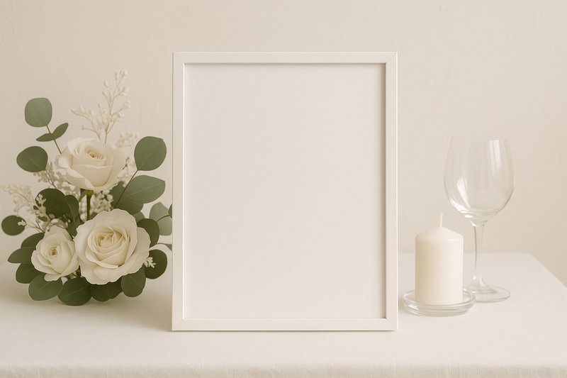 Table Roses Mockup Floral Wedding Images | Free Photos, PNG Stickers ...