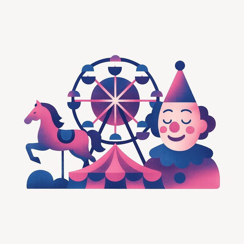 Illustrated+carnival+scene Art Images | Free Photos, PNG Stickers ...