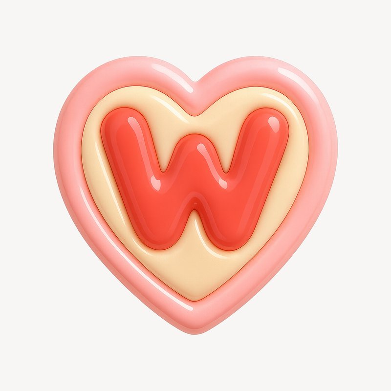 Pink+and+white+w Alphabet Images | Free Photos, PNG Stickers ...