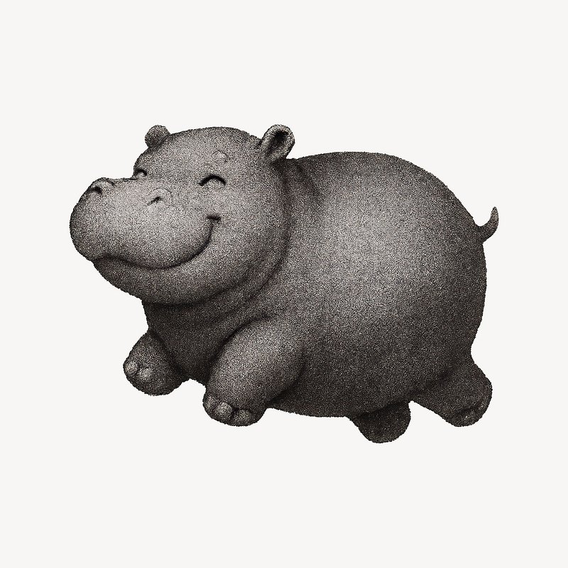 Hippopotamus Cartoon Shadow Images | Download Free Design Resources on ...