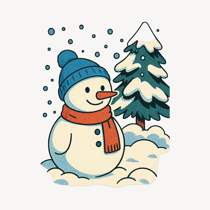 Snowman Scene Illustration Images | Free Photos, PNG Stickers ...