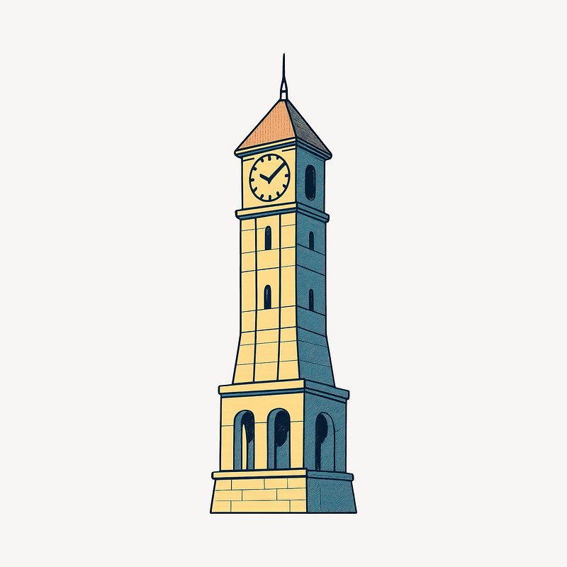 Clock Tower Vintage Transparent Shadow Architecture Images | Free ...