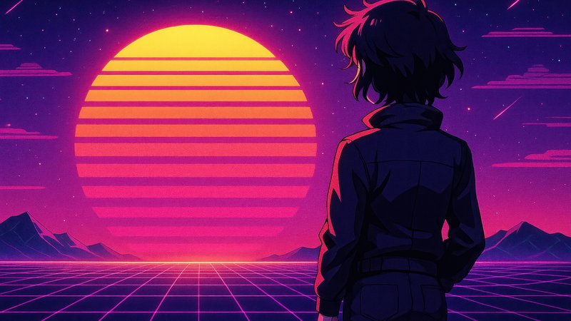 Wallpaper+purple+anime Art Neon Images | Free Photos, PNG Stickers ...