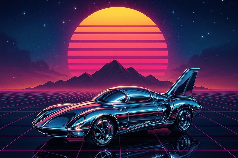 Mountain With Sunset Wallpaper Grid Art Neon Images | Free Photos, PNG ...