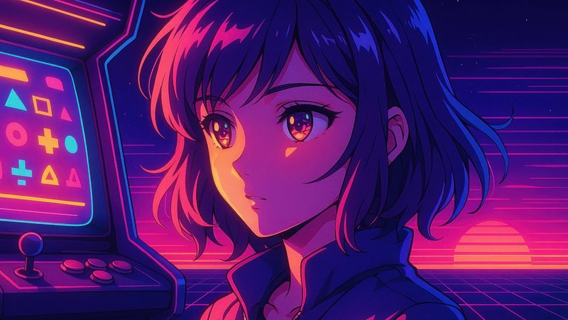 Wallpaper+purple+anime Art Neon Images | Free Photos, PNG Stickers ...