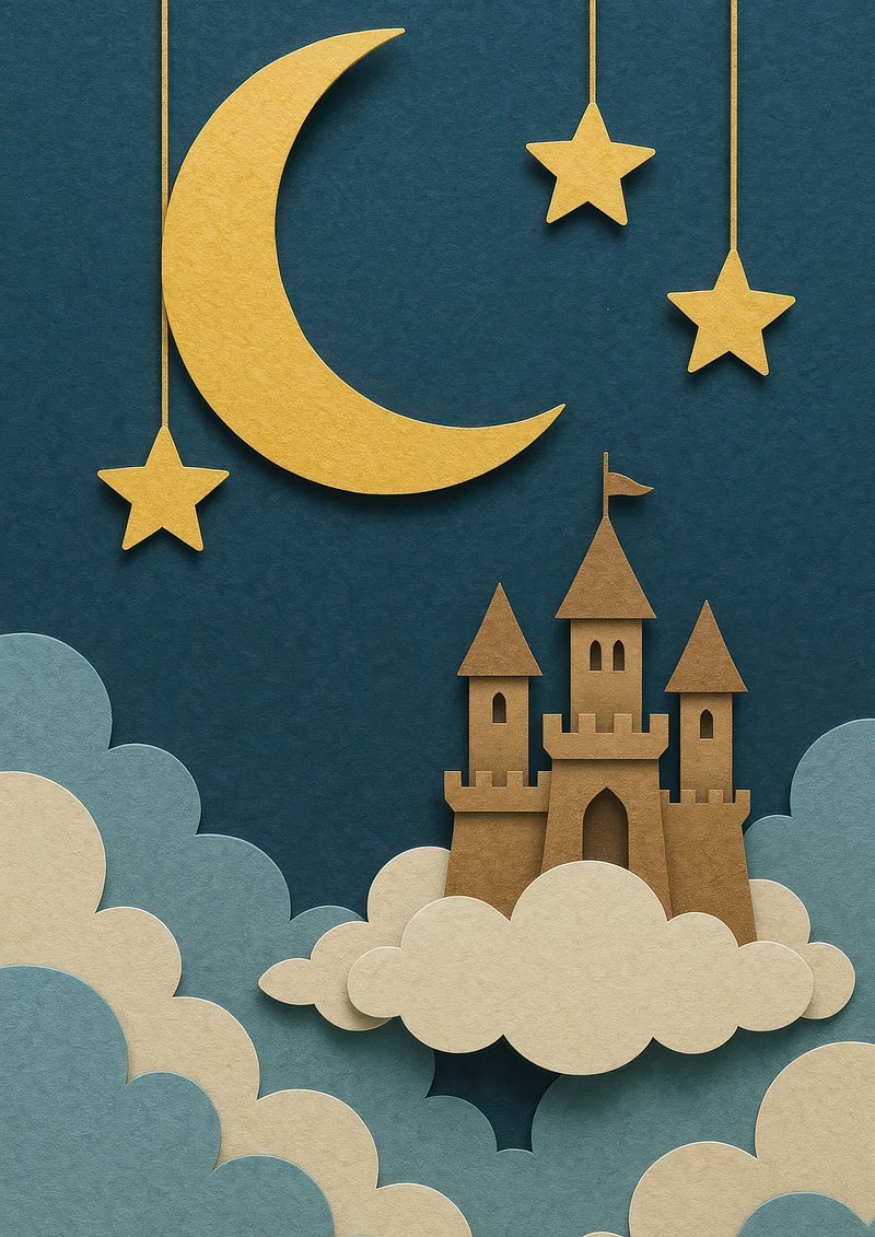 Kids Sky Moon Background Paper Images | Free Photos, PNG Stickers ...