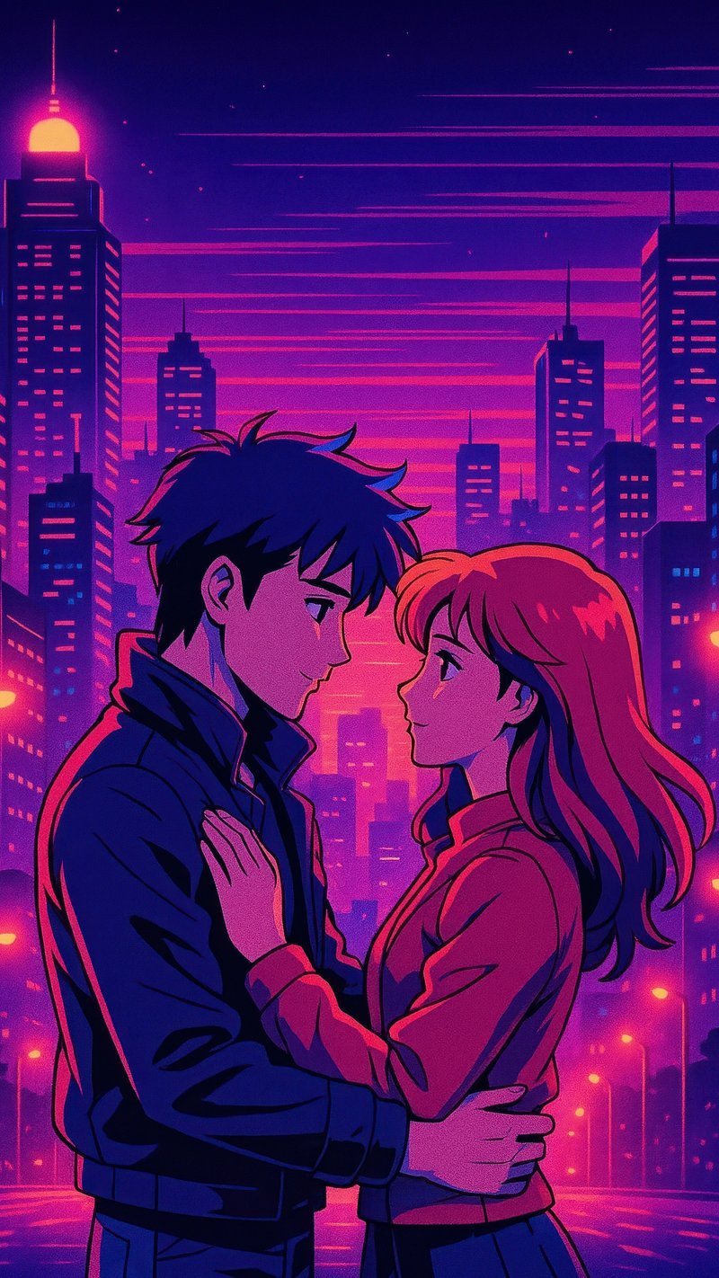 Anime+neon+wallpaper Retrowave Images | Free Photos, PNG Stickers ...