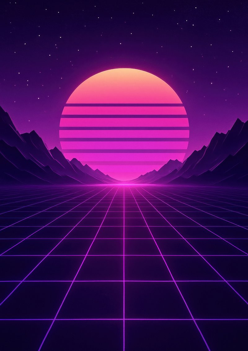 Mountain With Sunset Wallpaper Neon Sky JPEG Images | Free Photos, PNG ...