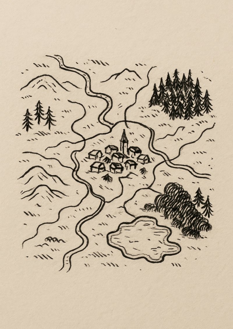 River Drawing Wallpaper Background Images | Free Photos, PNG Stickers ...