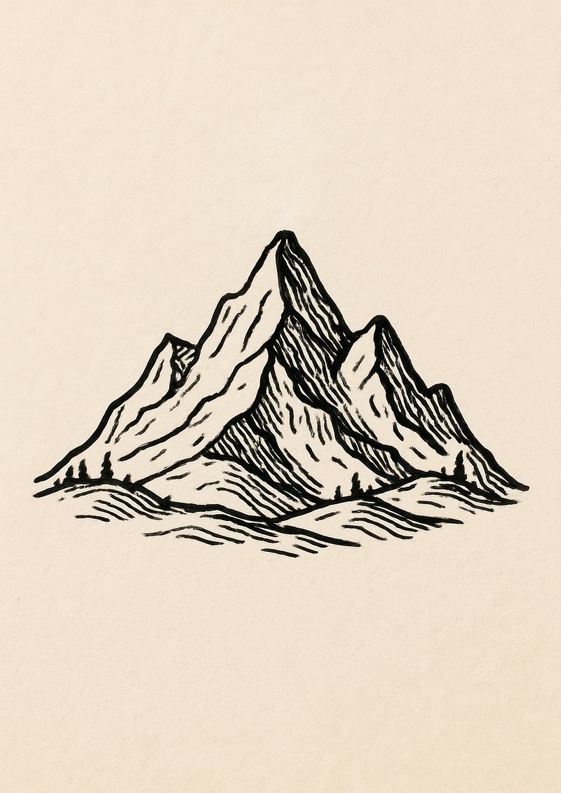 Wallpaper Aesthetic Sketch Nature Background Minimal Images | Free ...