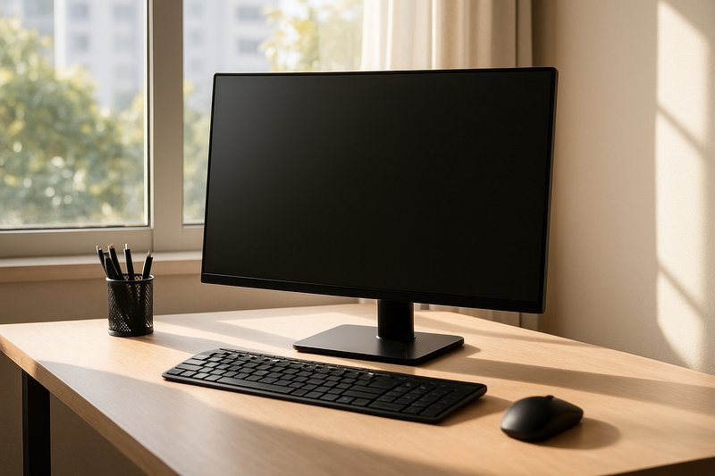 Keyboard+graphic Technology Design Monitor Computer Mockup Images ...