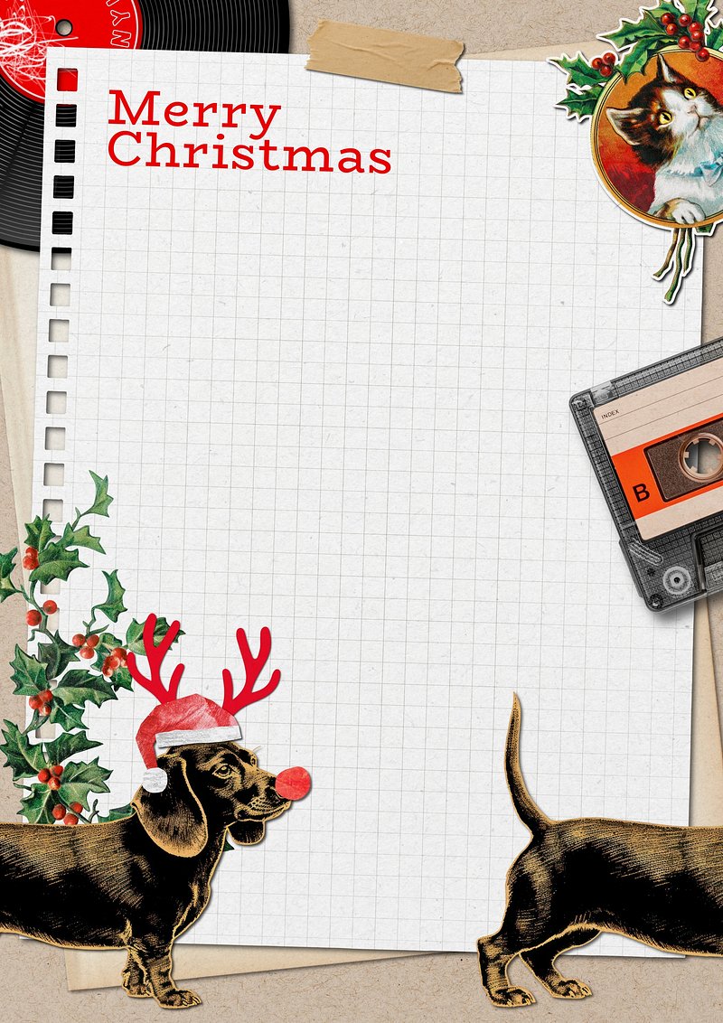 Merry Christmas blank wishlist template | Free Photo - rawpixel