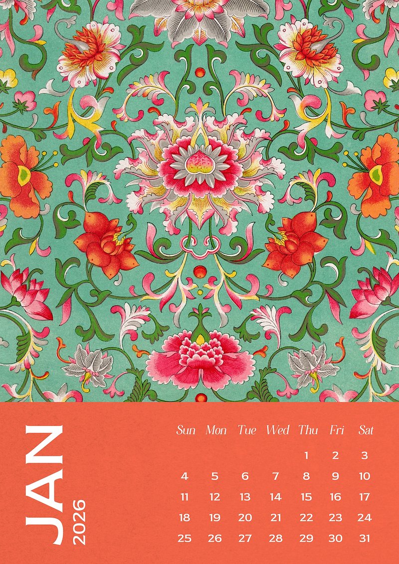 Calendar+template+january Printable Images | Free Photos, PNG Stickers ...