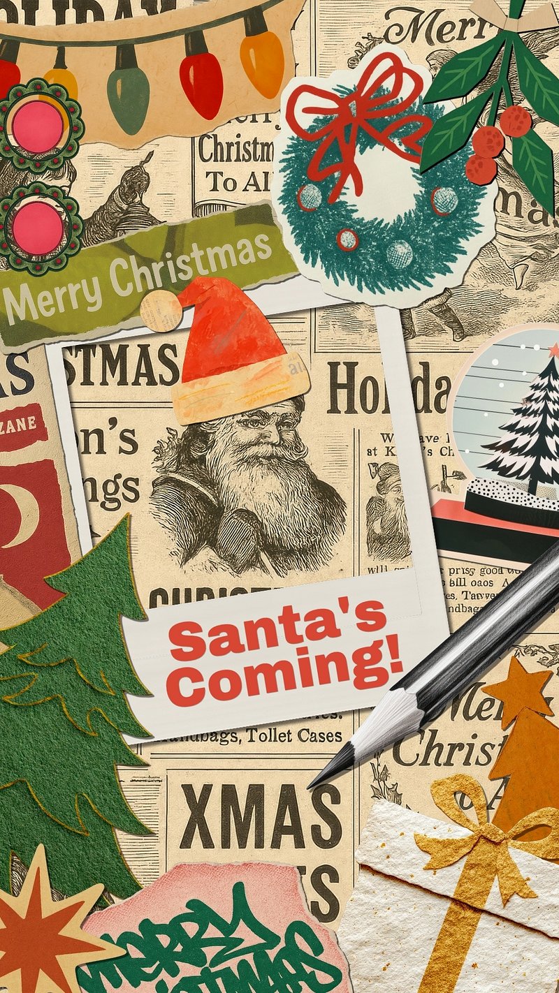 Christmas Word Festive Iphone Wallpaper Design Images | Free Photos ...