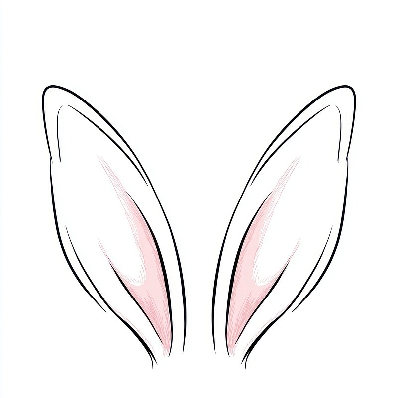 Simple+bunny+outline Cute Images | Free Photos, PNG Stickers ...