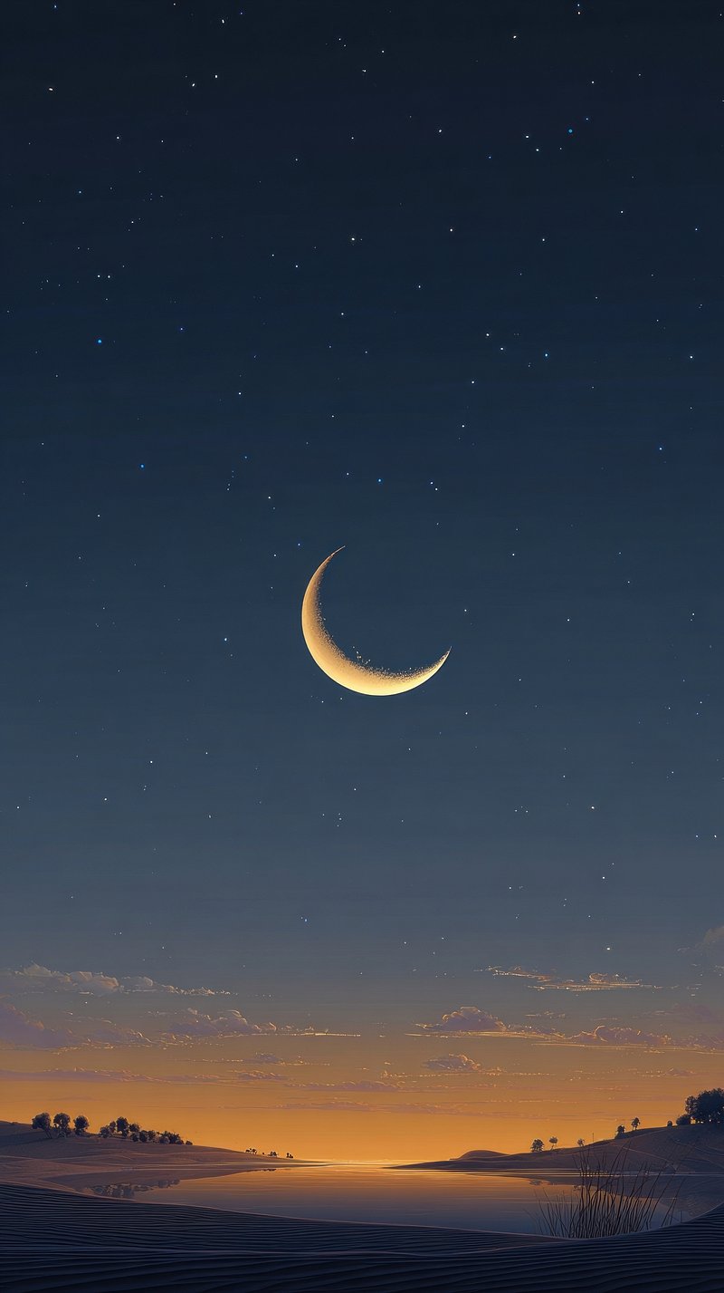 Wallpaper Of Moon Night Images | Free Photos, PNG Stickers, Wallpapers & Backgrounds - rawpixel