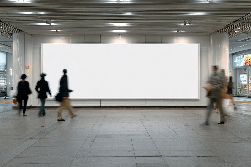 Person Walking Mockup Blur Billboard Images | Free Photos, PNG Stickers ...
