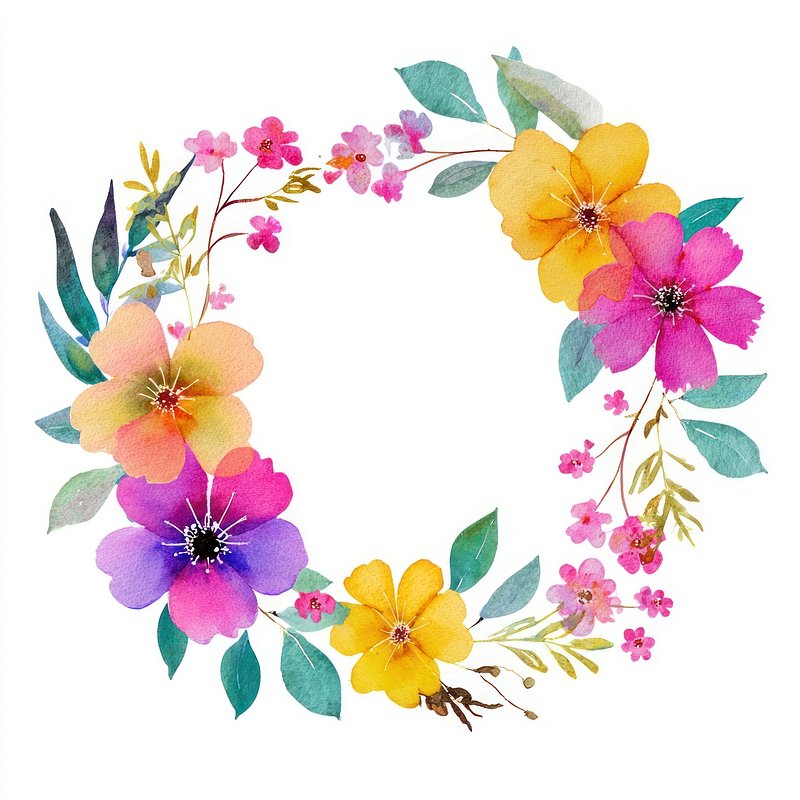 Spring+flower+paintings Watercolor Images | Free Photos, PNG Stickers ...