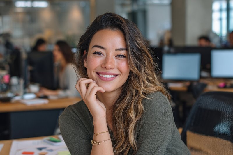 Woman+happy+at+work Office Images | Free Photos, PNG Stickers ...