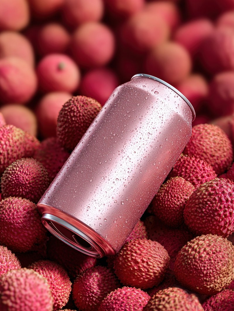 Pink can atop lychee fruits | Free Photo - rawpixel