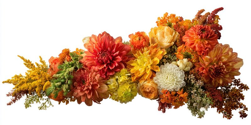 Curved Border Flowers Orange Images | Free Photos, PNG Stickers ...