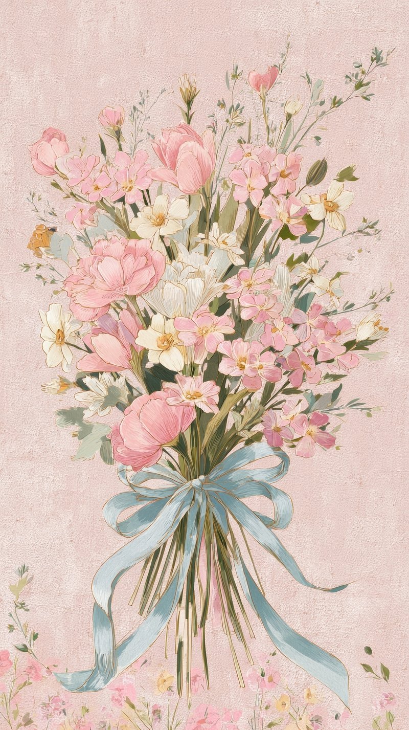 Wallpaper Aesthetic Simple Design Flowers Paper Images | Free Photos ...