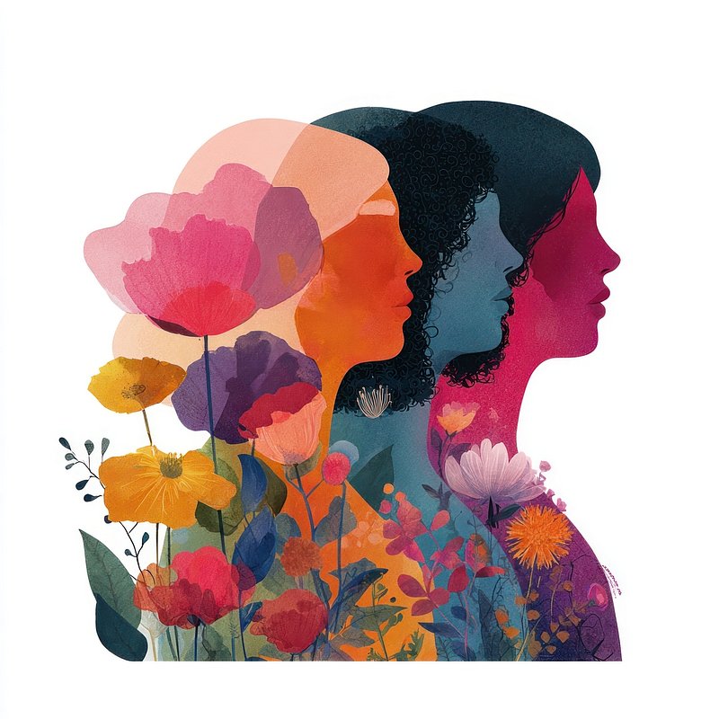 Floral Women Illustration Images | Free Photos, PNG Stickers ...