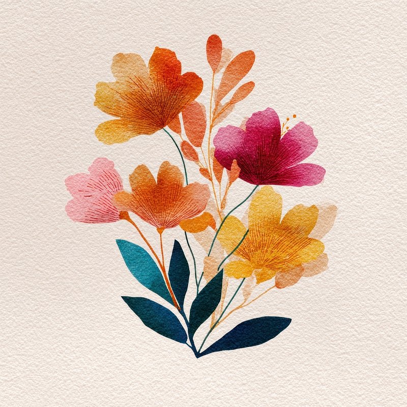 Nature Creative Flowers Leaves Botanical Transparent Images | Free ...