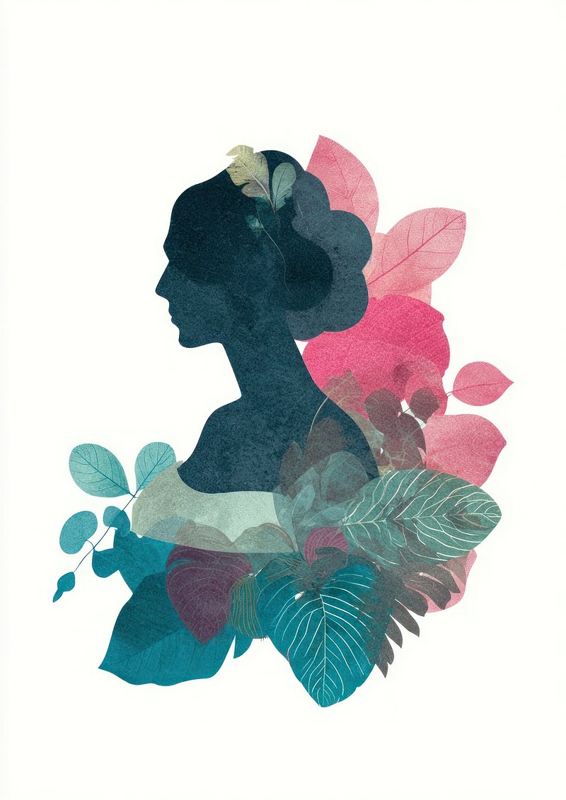 Woman And Botanical Illustration Floral Images | Free Photos, PNG ...