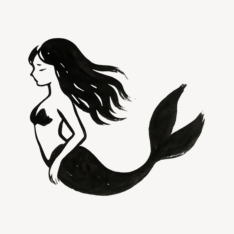 Mermaid Paint Shadow Images | Free Photos, PNG Stickers, Wallpapers ...