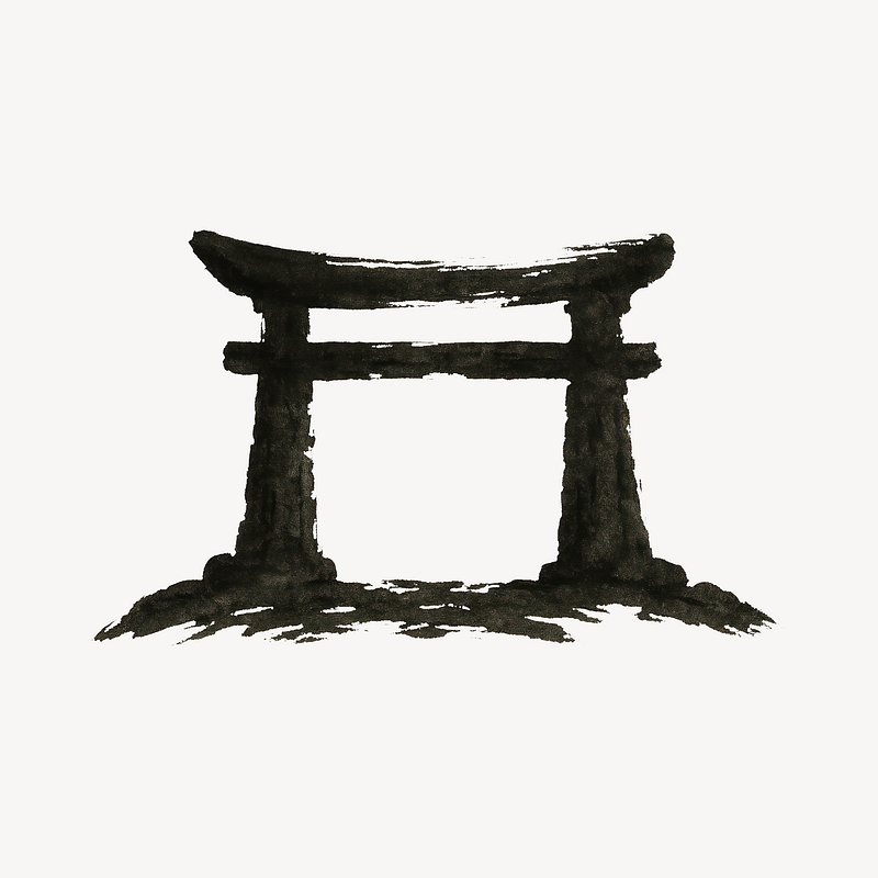 Torii Gates Traditional Shadow Isolated PNG Images | Free Photos, PNG ...