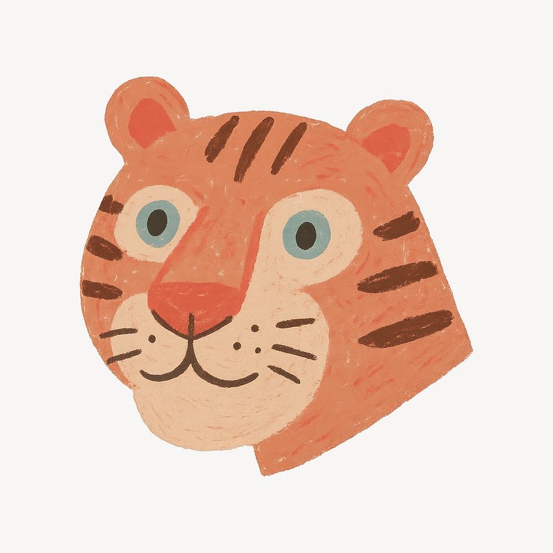 Tiger Outline Vintage Color Images | Free Photos, PNG Stickers ...