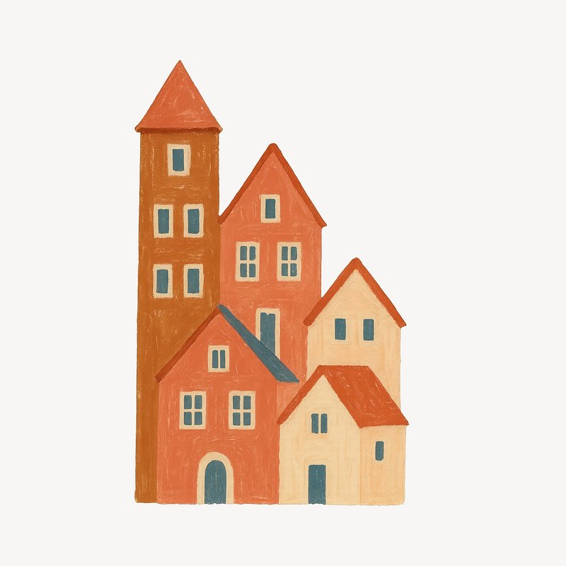 Vintage Hand Drawn Building Design PNG Images | Free Photos, PNG ...