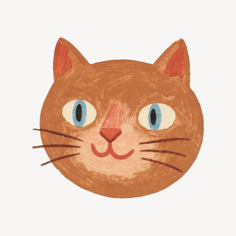 Funny Cat Drawing Background Isolated Images | Free Photos, PNG ...