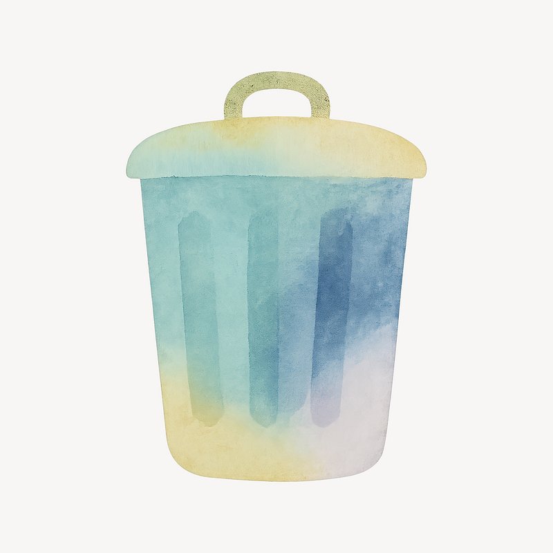 Blue+trash+can Design Images | Free Photos, PNG Stickers, Wallpapers ...