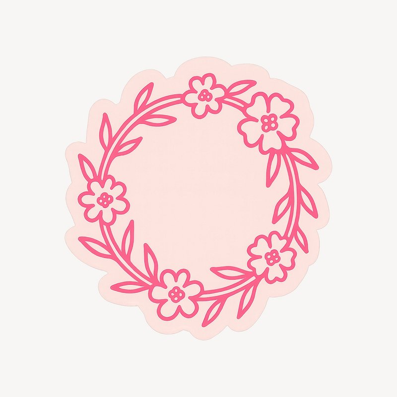 Flower Border Line Drawing PNG Frame Images | Free Photos, PNG Stickers ...